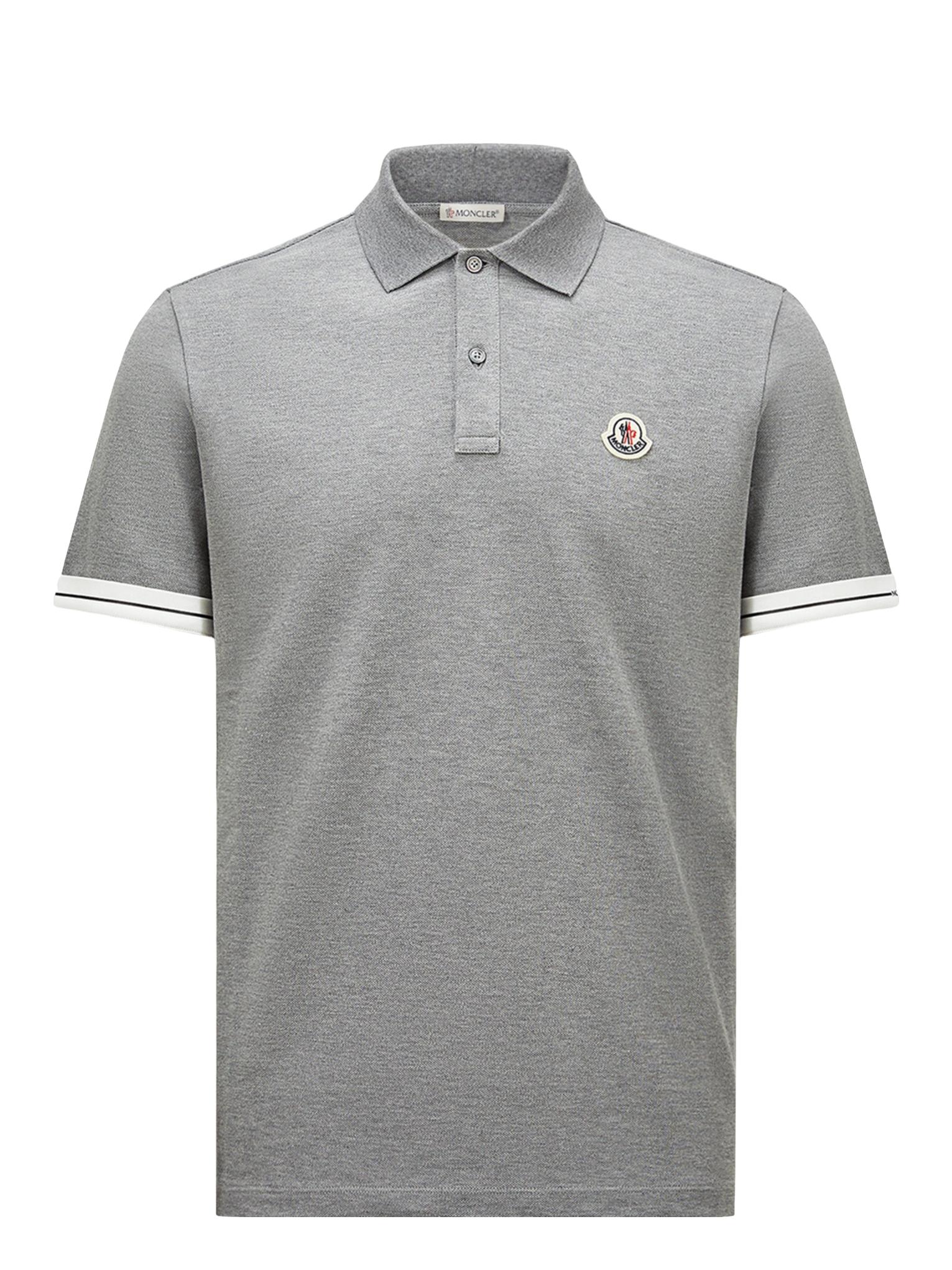 MONCLER Logo Cotton Piquet Polo Shirt